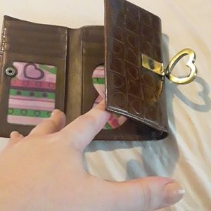 LovCat Paris | Bags | Lovcat Paris Heart Embossed Wallet | Poshmark